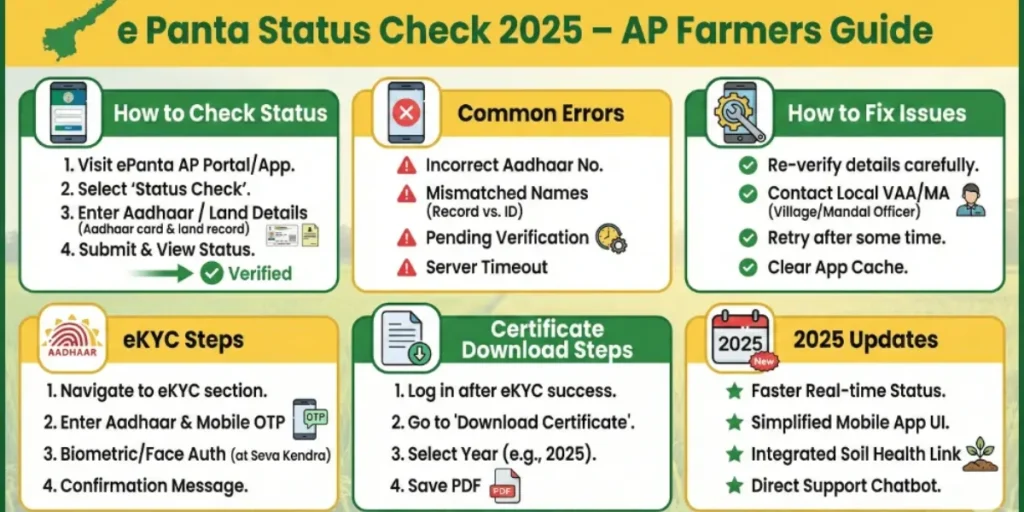 e Panta Status Check 2026: How to Check Crop Booking Status?